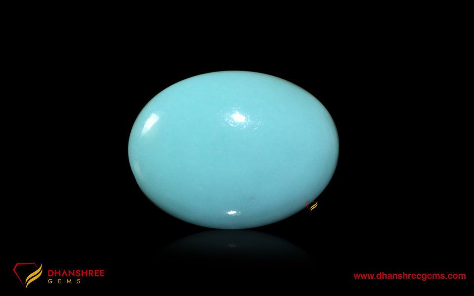 Buy Natural Certified Turquoise (Firoza) Stone Online | Dhanshree Gems