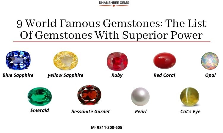 9 World Famous Gemstones: The List Of Gemstones With Superior Power 9 World Famous Gemstones: The List Of Gemstones With Superior Power